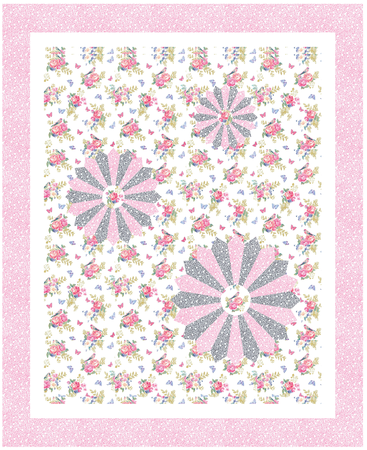 Birds & Blooms Quilt by Susan Emory - Instructions coming soon