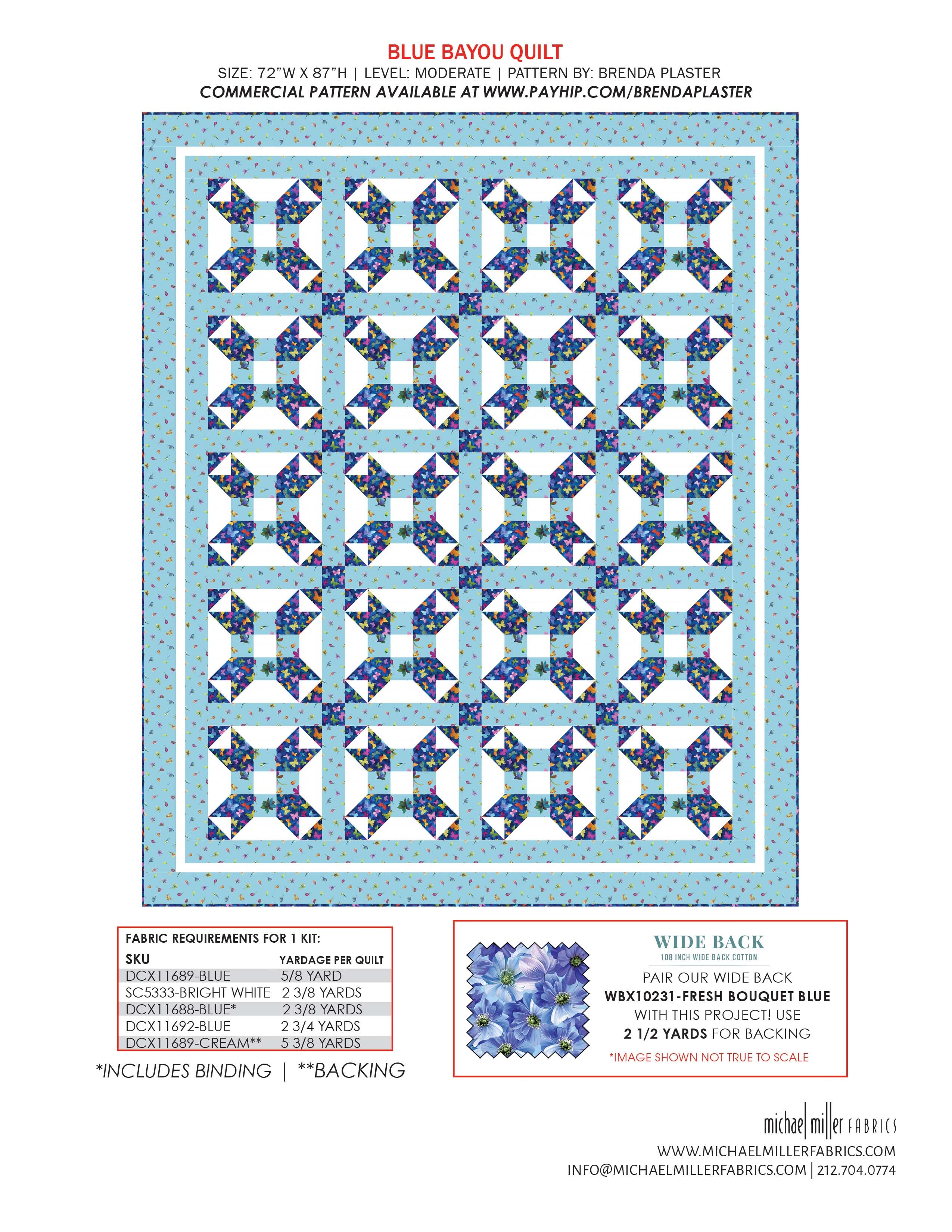 Blue Bayou Color Crush by Brenda Plaster kitting guide
