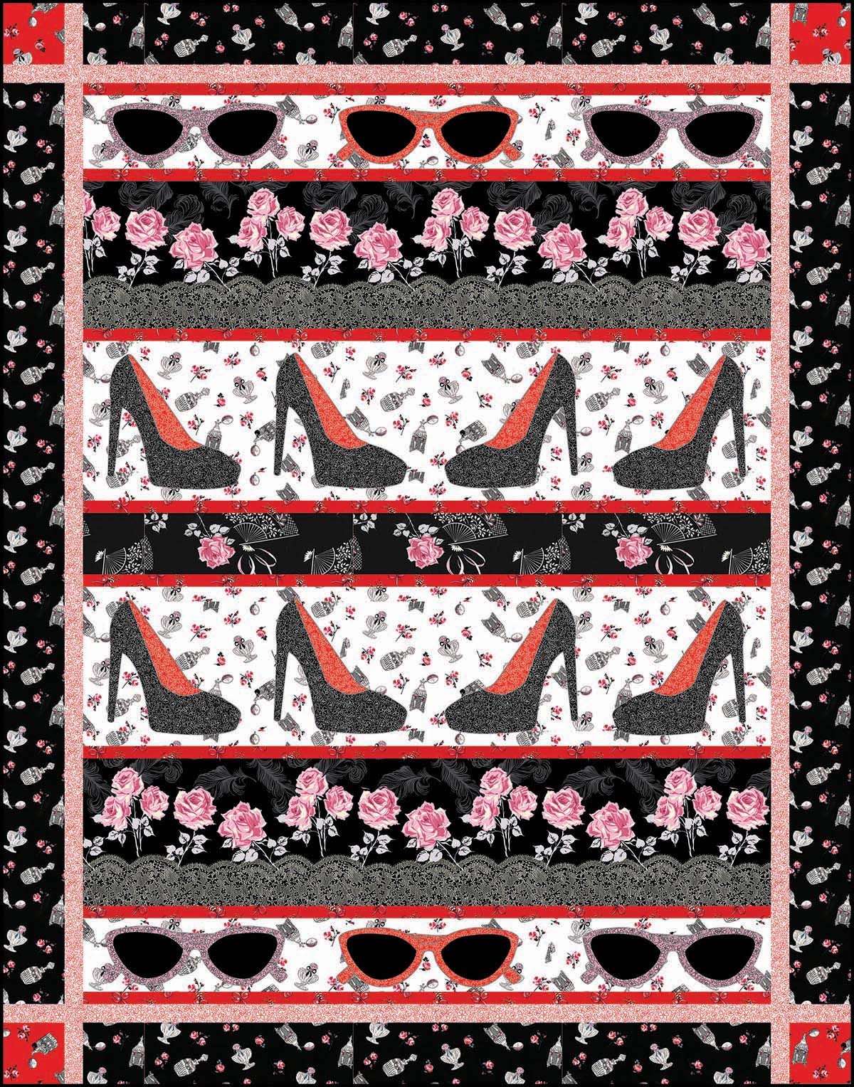 Shades and Shoes Quilt #514 by Heidi Pridemore