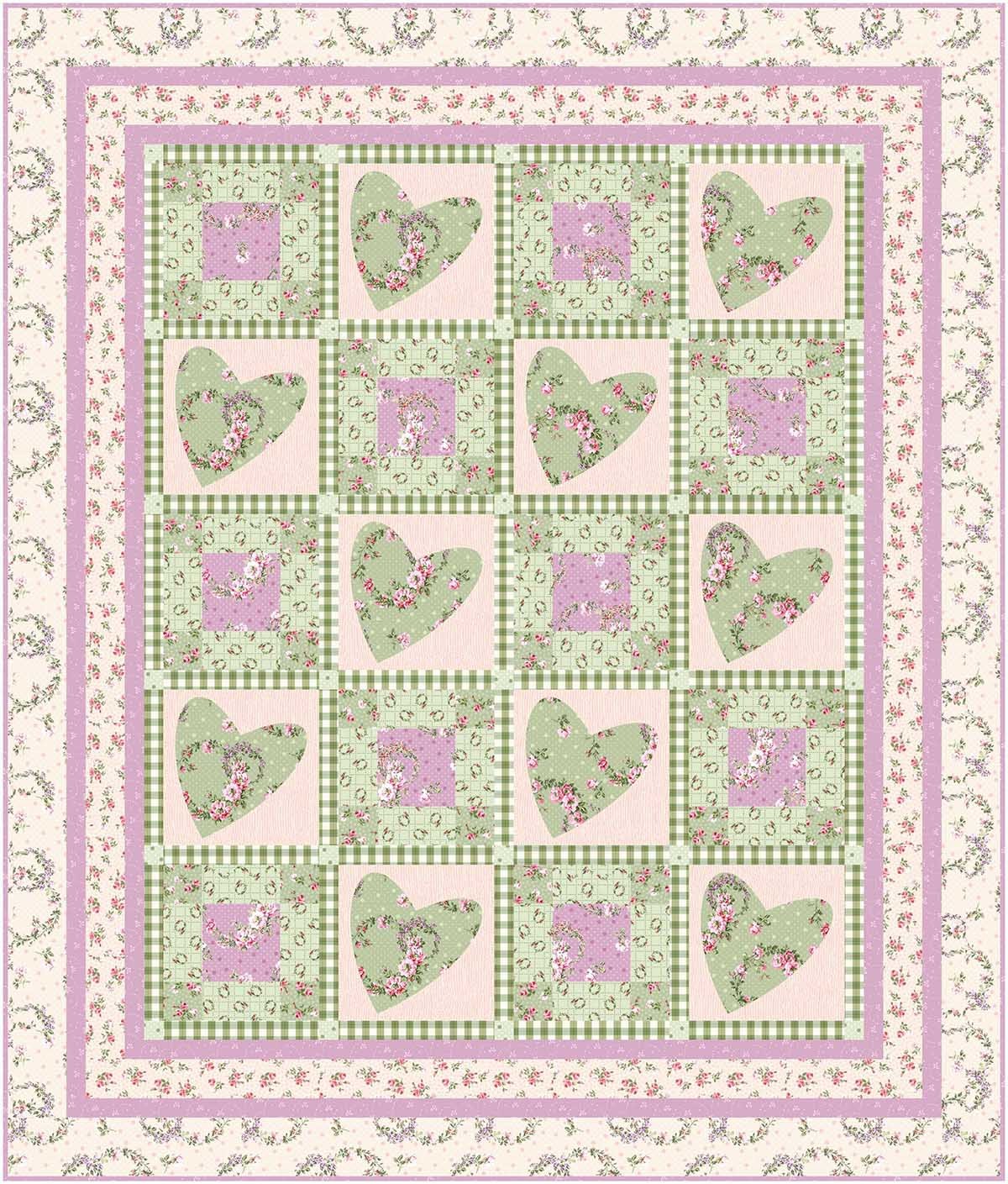 Budding Rose Patch Quilt feat. Budding Roses by Ladeebug Design - Inspirations - BUDDING ROSES ...