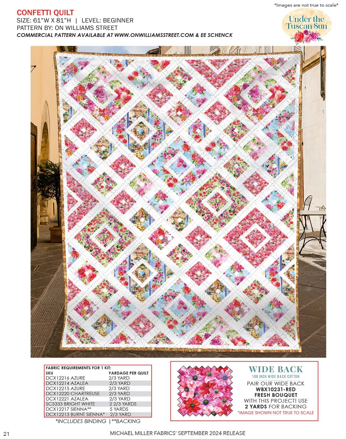 Confetti feat. Under the Tuscan Sun by On Williams Street KITTING GUIDE