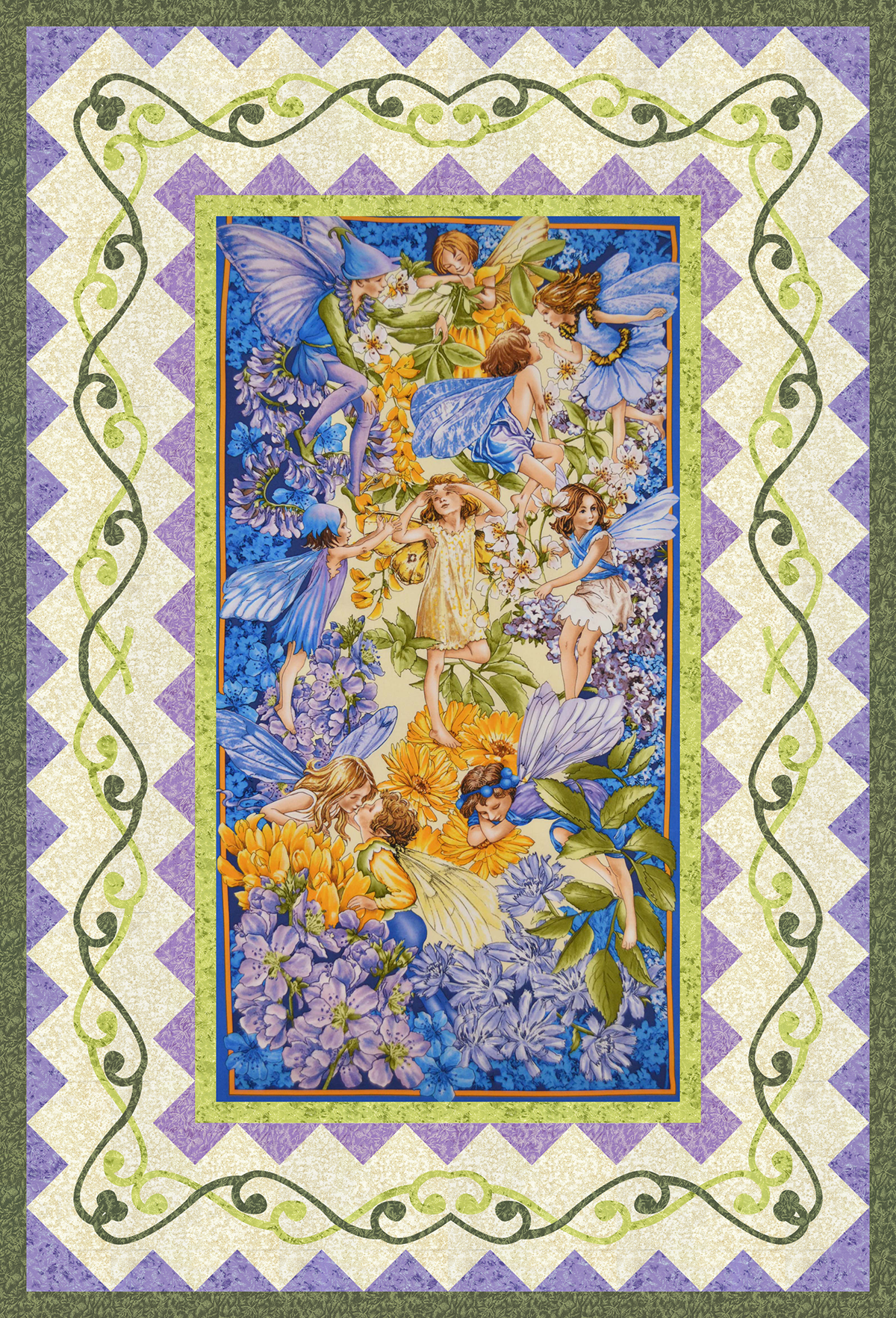 Dawn Fairies Quilt flower fairies