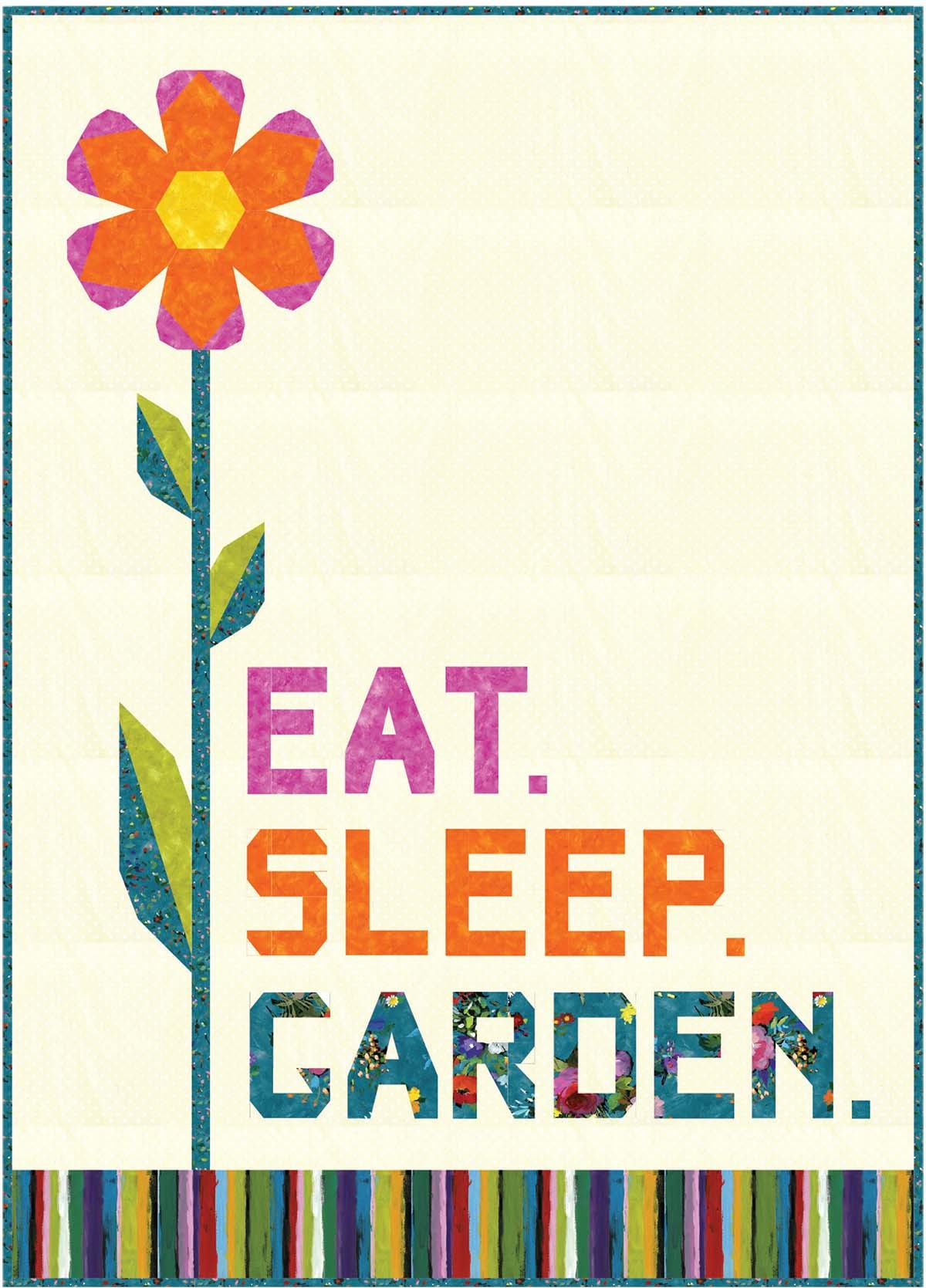 Eat, Sleep, Garden Quilt by Hunter's Design Studio eat sleep garden