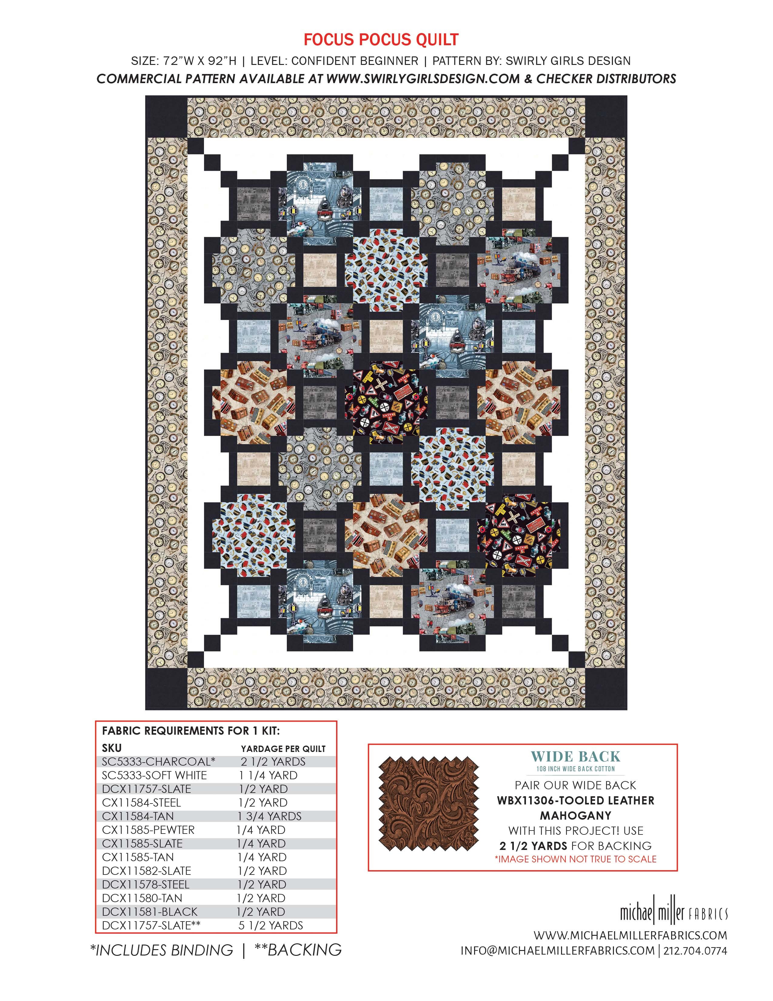Focus Pocus all aboard by Swirly Girls Design kitting guide