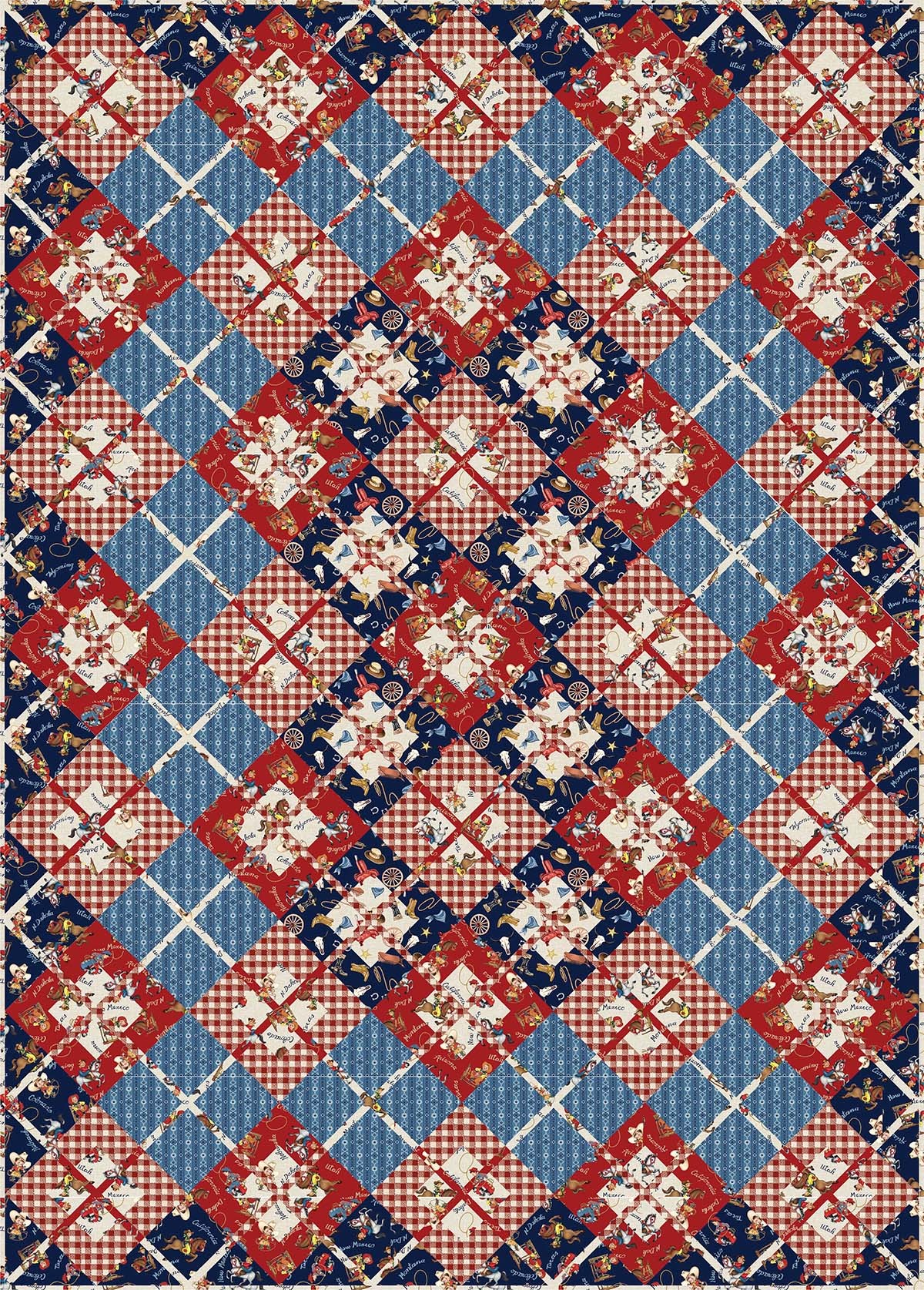 Criss crossroads happy trails by everyday stitches quilt