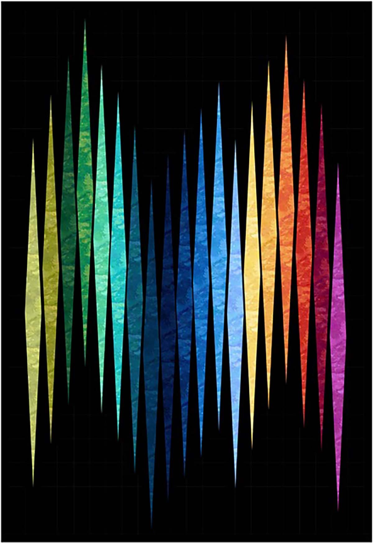 Sound Waves Patina quilt by Tamarinis