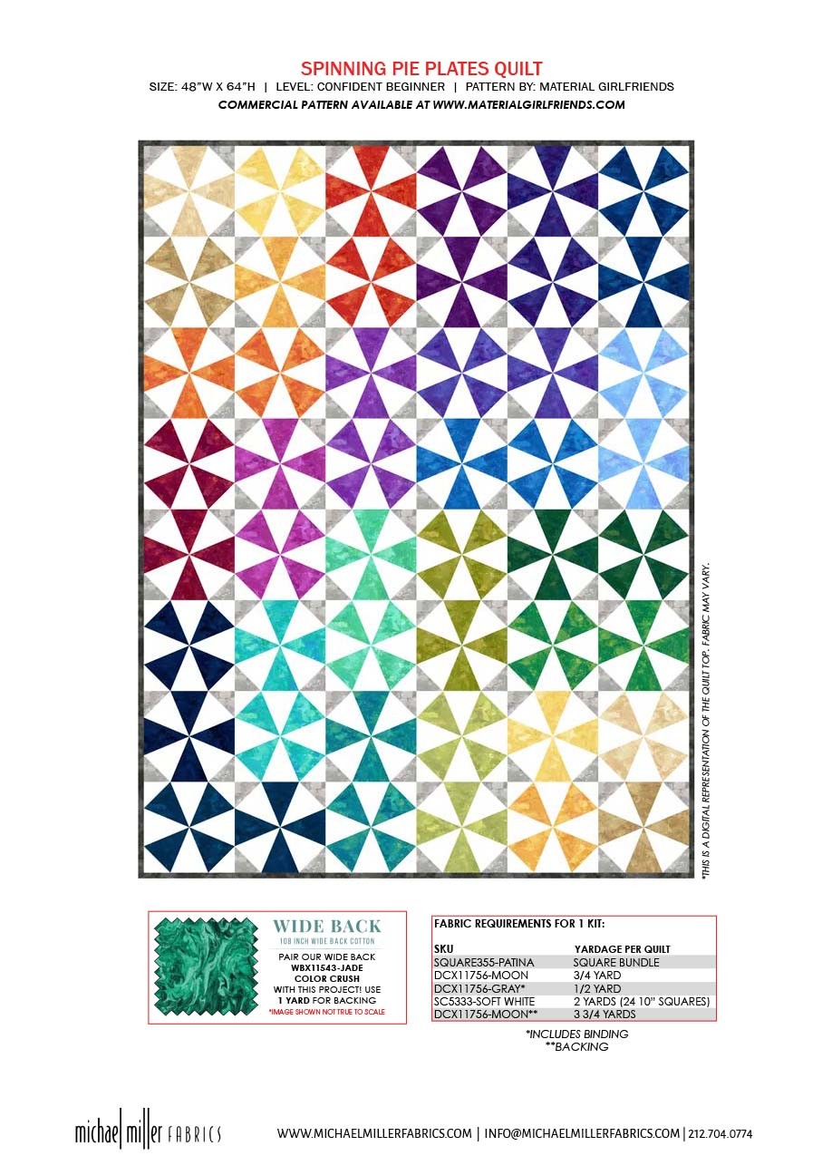 Spinning Pie Plates Patina by Material Girlfriends Kitting Guide