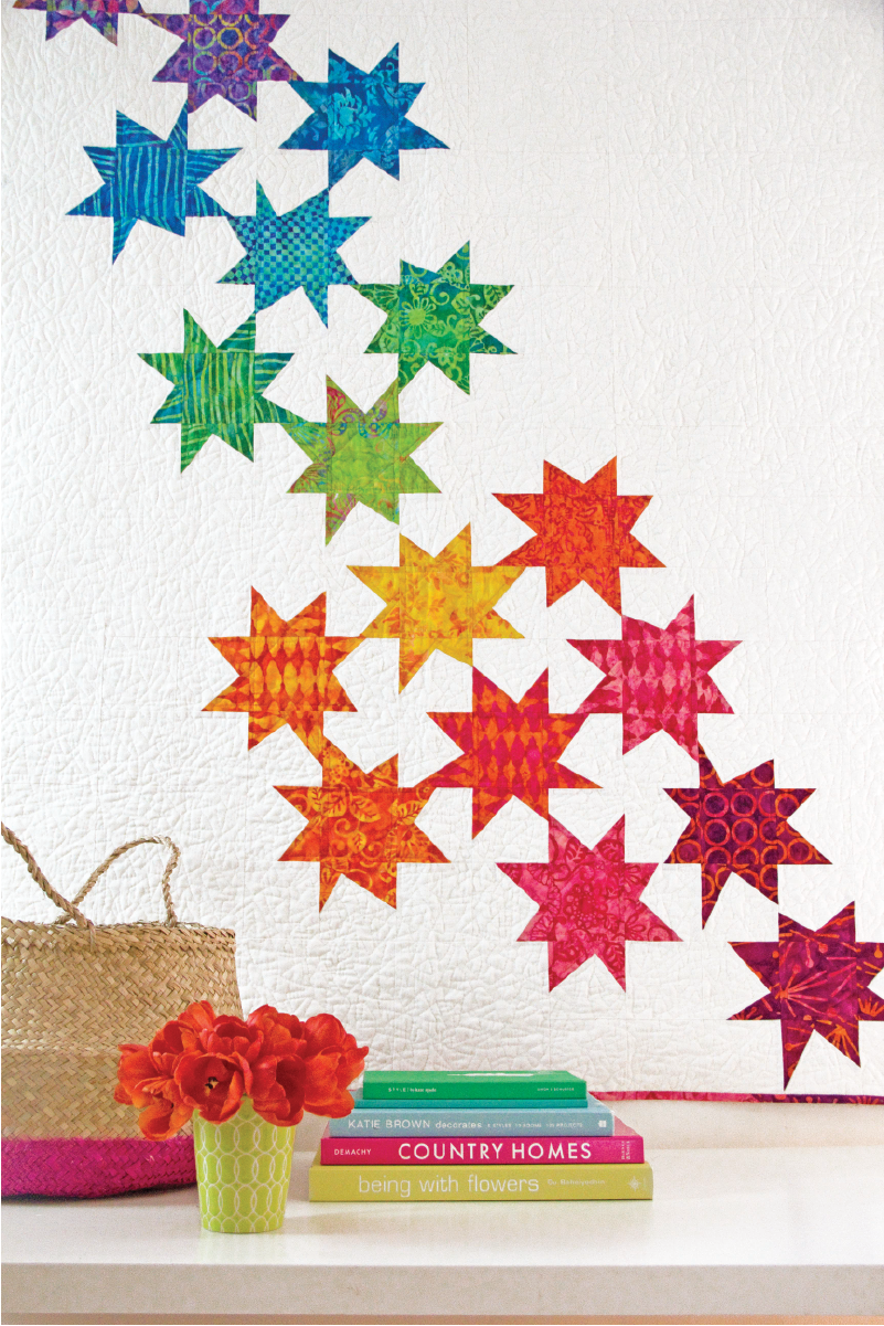 Batik Stars quilt ins1 - Batiks - GET INSPIRED