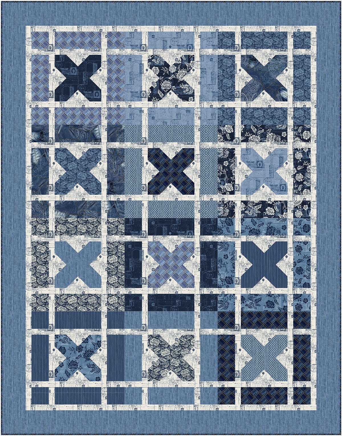 BOXED KISSED BY CANUCK QUILTER DESIGNS FEAT. TRUE BLUE KITTING GUIDE