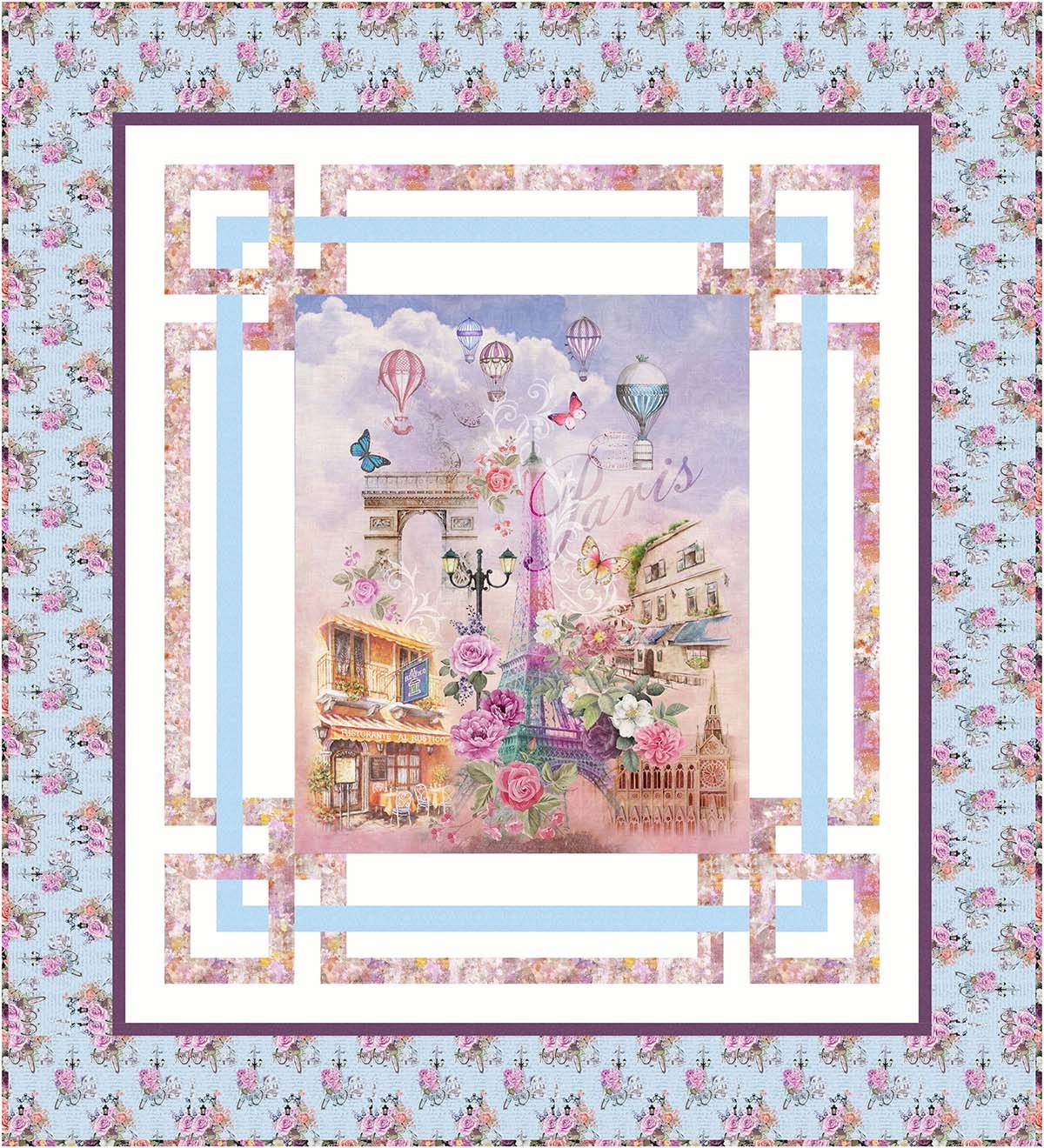 1000 words we'll always have paris quilt by miss m\winnie designs